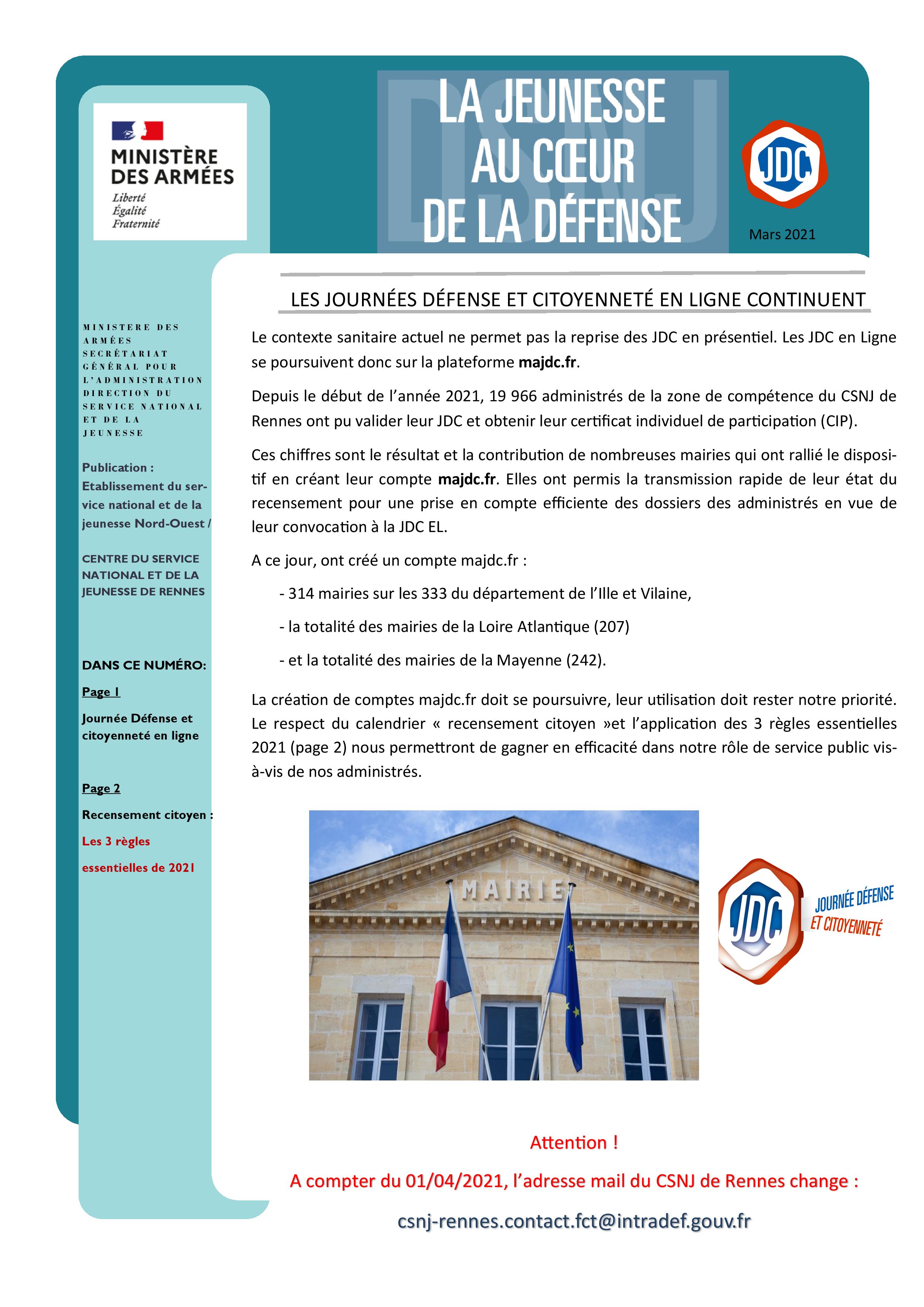 JDC en ligne - Commune de Trévérien